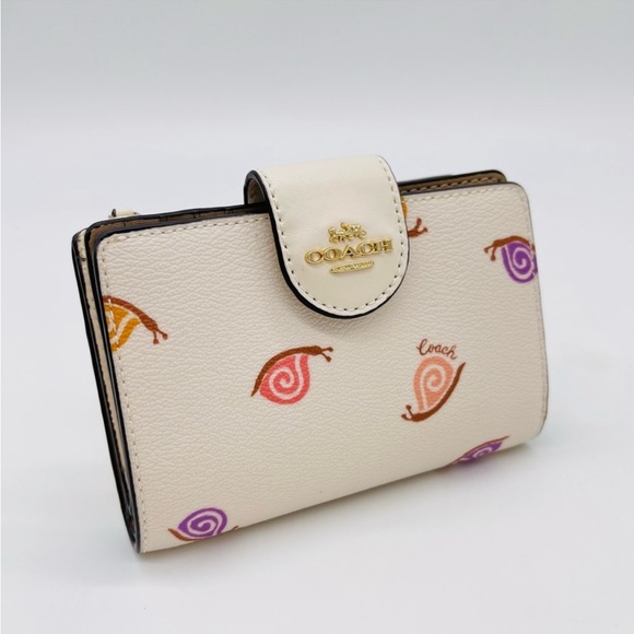 Coach | Bags | Coach Medium Corner Zip Wallet With Snails Print | Poshmark